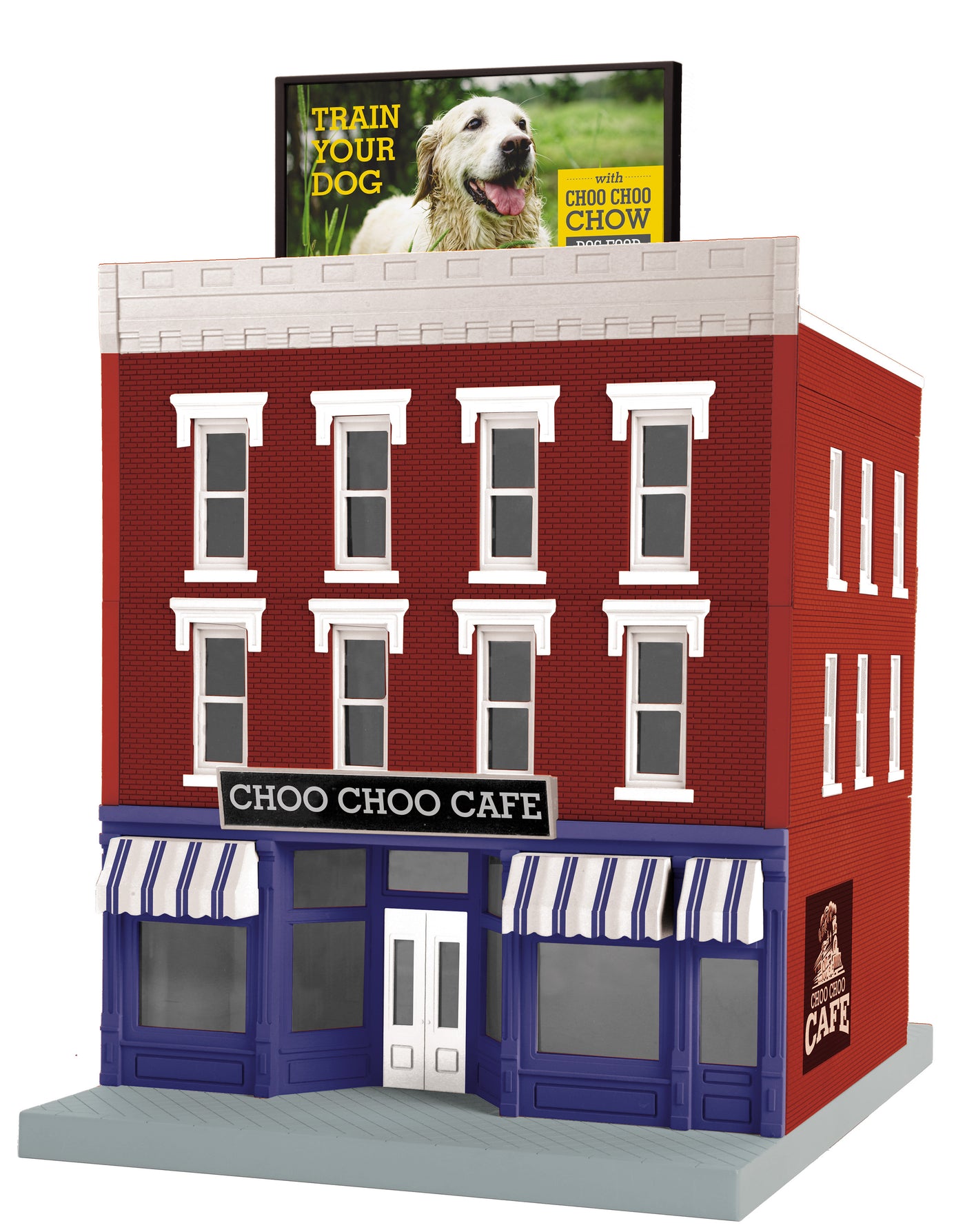 MTH 30-90669 - 3-Story City Building - "The Choo Choo Cafe" - Custom R ...