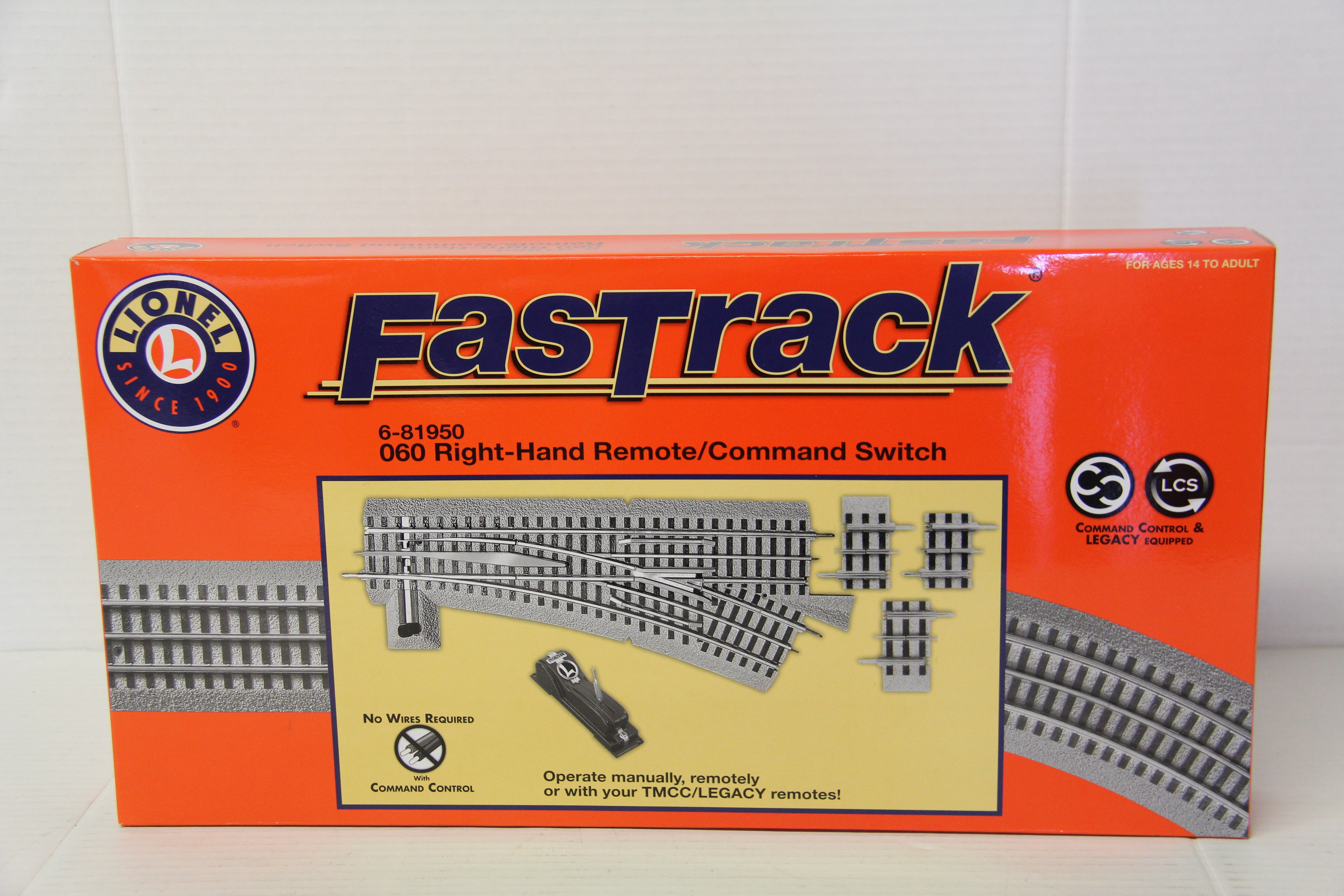 Lionel FasTrack 6-81950 -060 Right Hand Remote Command Switch-Second h ...