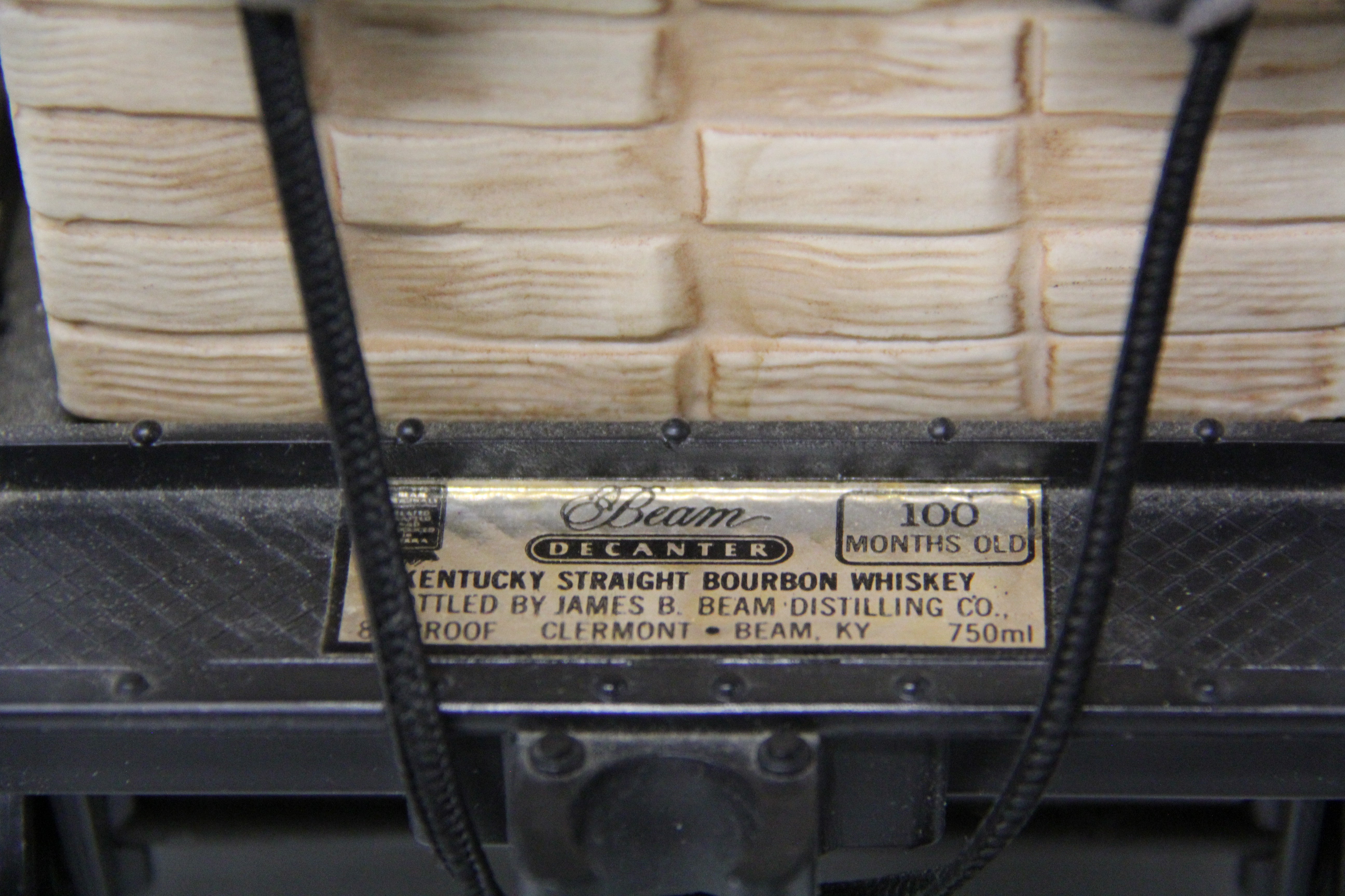 1986 Jim Beam Jersey & Western Railway Lumber Car Decanter-Second hand ...