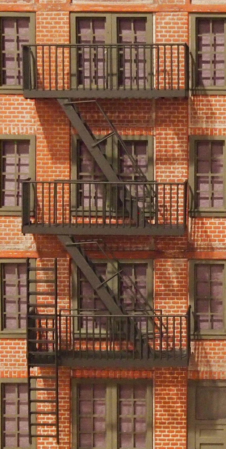 Korber Models #D0014 - O Scale - Fire Escapes (3-Pack) – MrMuffin'sTrains